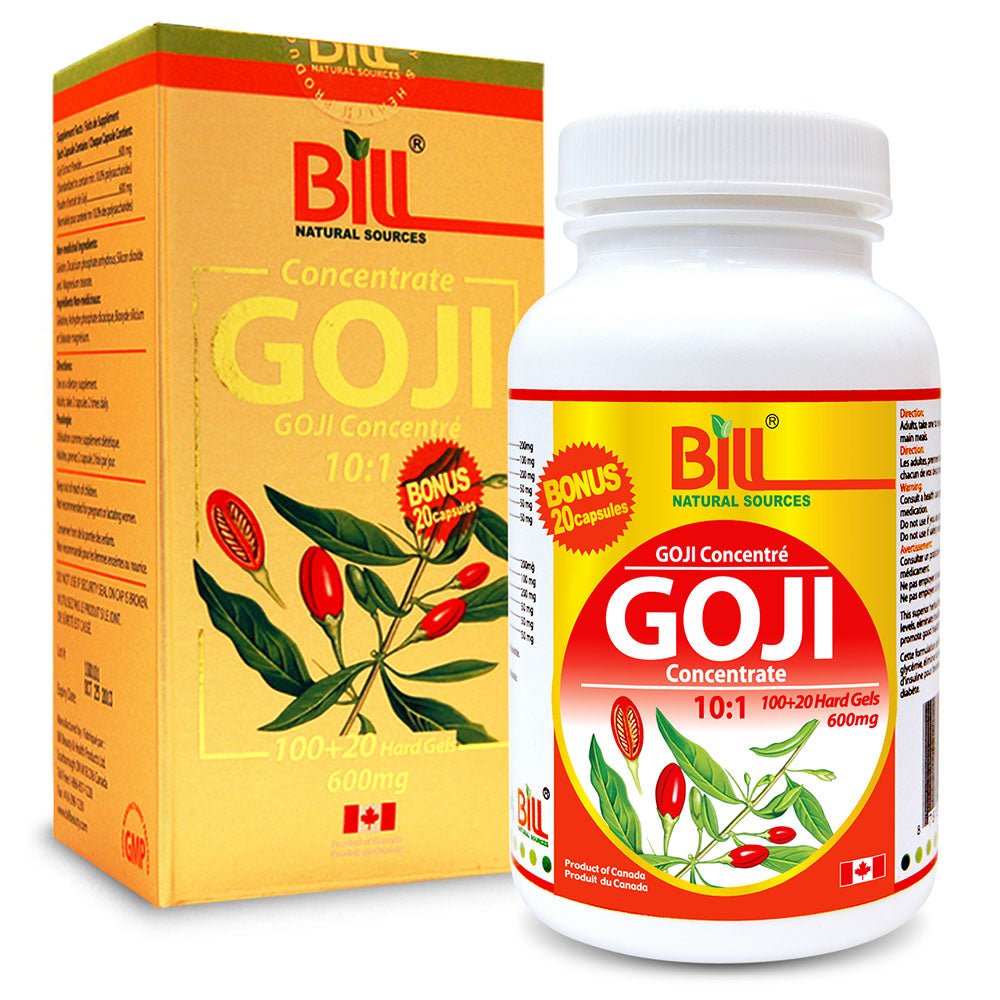 BILL Natural Sources® Goji 120 Capsules – Bill Natural Sources®