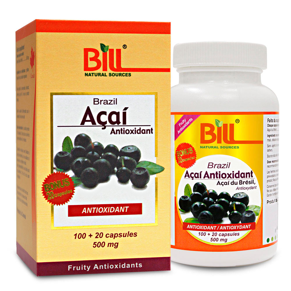 BILL Natural Sources® Brazil Açai Berry Antioxidant 500mg capsules ...