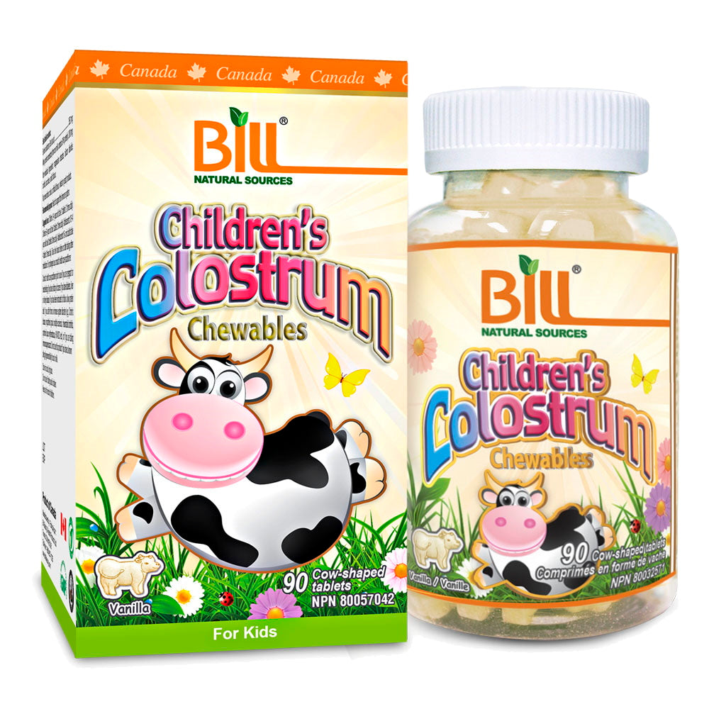 BILL Natural Sources® Children's Colostrum 90 Chewable Tablets – Bill ...